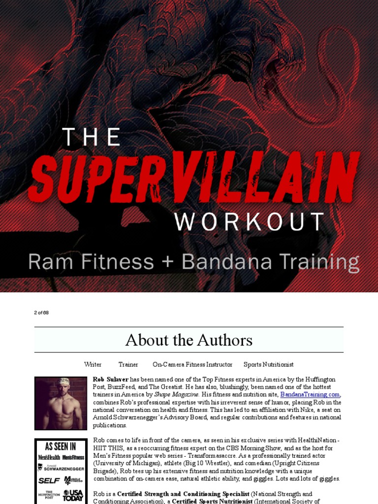 The Super Villain Training Package | PDF | Personal Trainer | Motivation