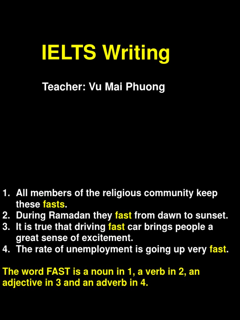 (Pre IELTS Writing) Lesson 1 | PDF | Verb | Pronoun