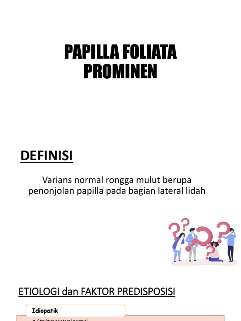PAPILLA FOLIATA Dan Sirkumvalata PROMINEN | PDF