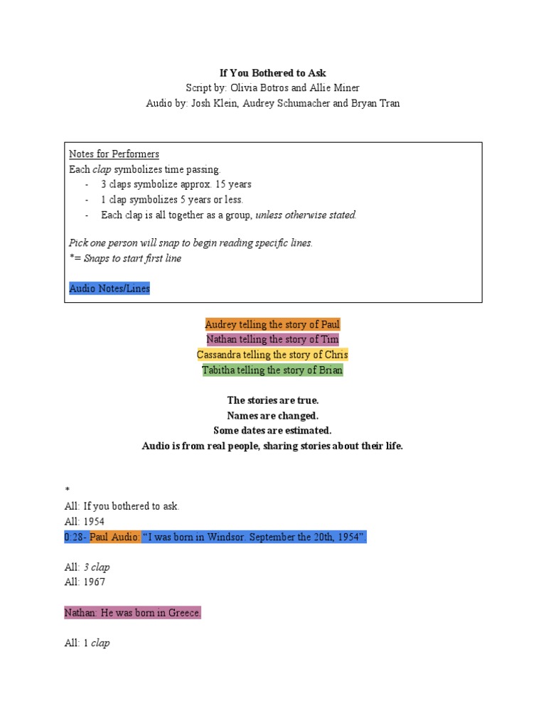 Undesirable Elements by Ping Chong Education Poverty | PDF | Art ...