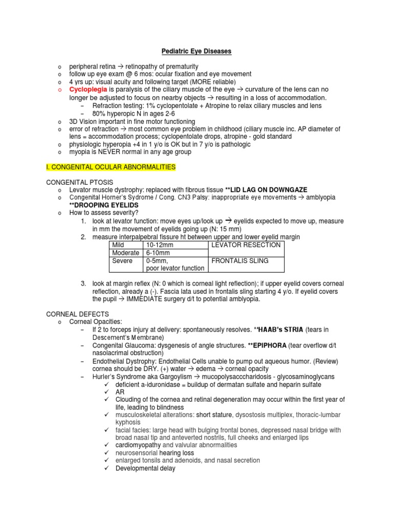Pediatric Eye Diseases | PDF | Face | Facial Features