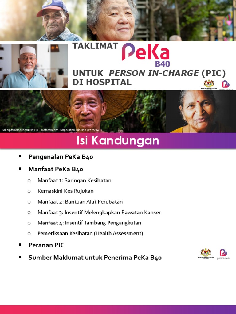 Taklimat PeKa B40 Untuk PIC Hospital | PDF