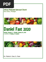 Daniel Fast Calendar | PDF | Fasting | Prayer