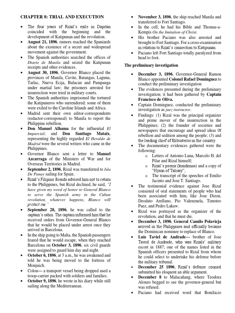 Life and Works of Rizal Reviewer | PDF | Philippines