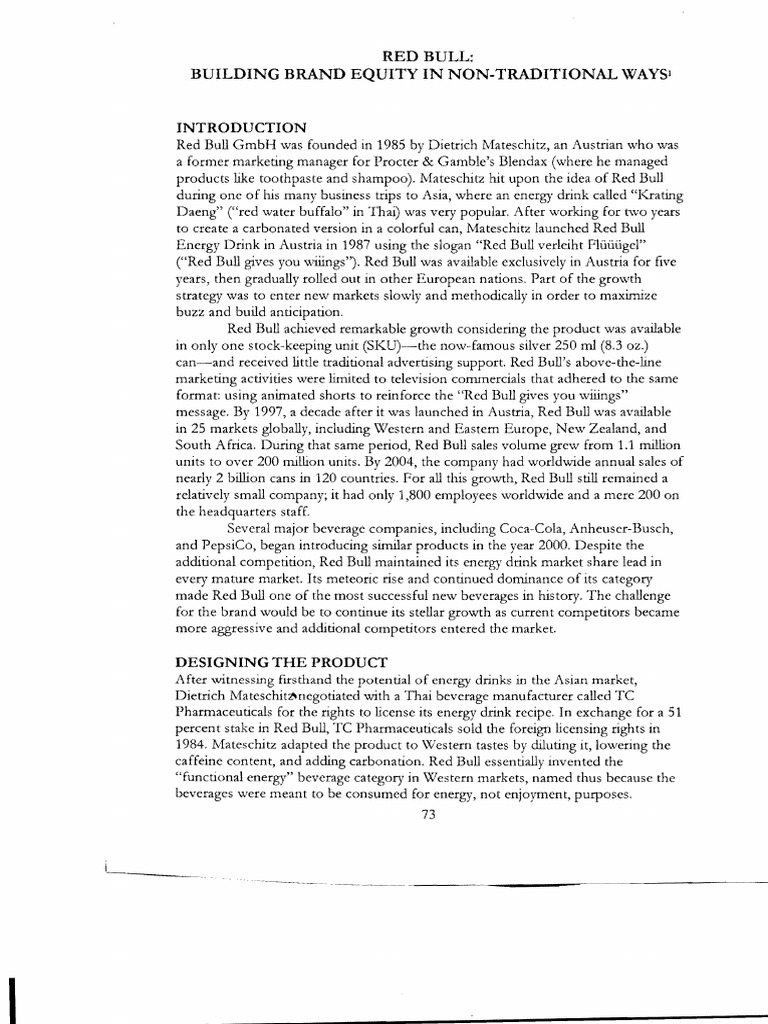 Red Bull PDF | PDF | Brand | Drink