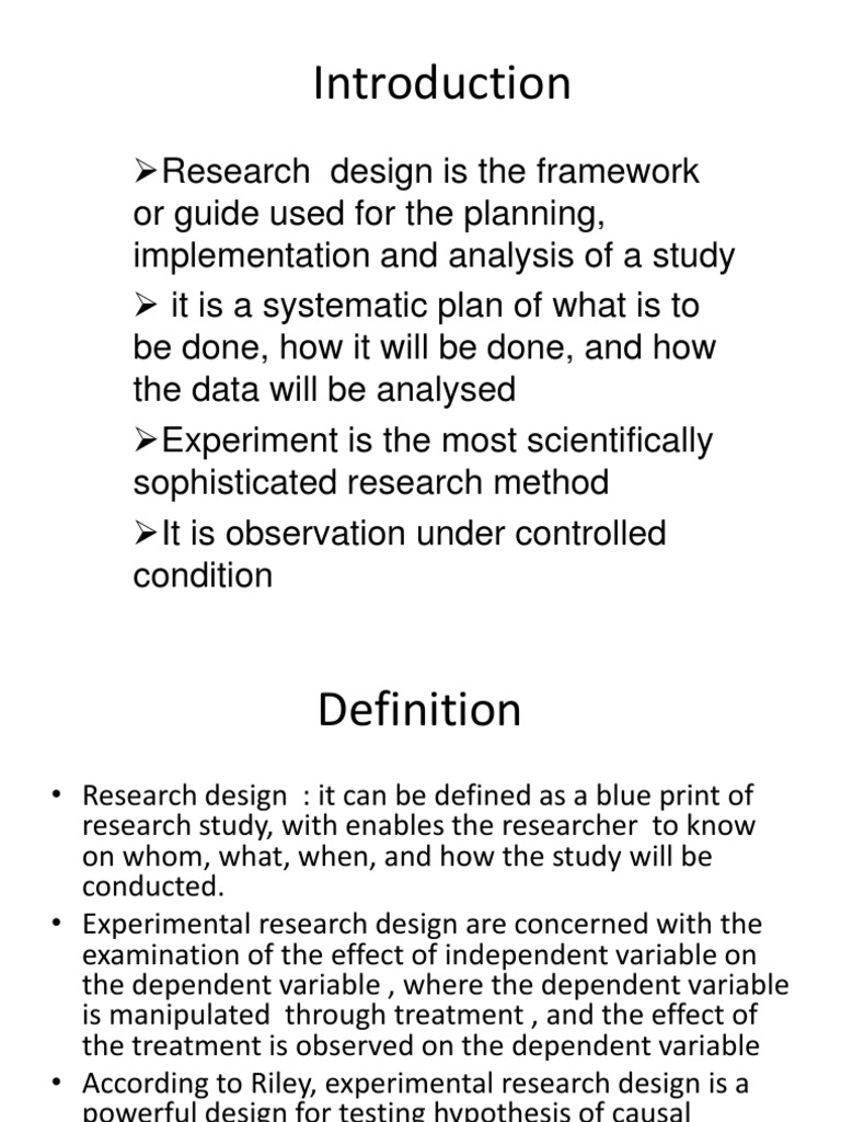 Experimental Design | PDF | Experiment | Dependent And Independent ...