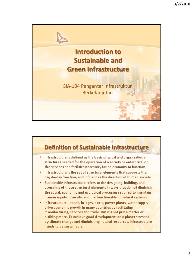 Sustainable Infrastructure PDF | PDF | Green Infrastructure ...