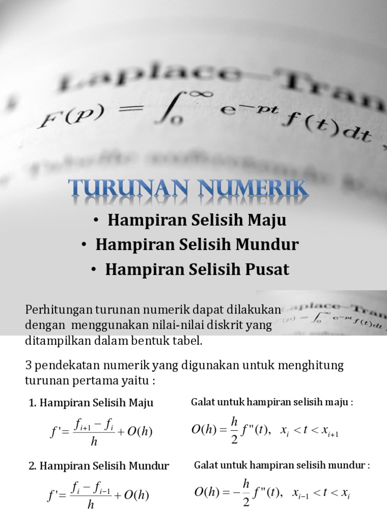 MetNum12 (Turunan Numerik) | PDF