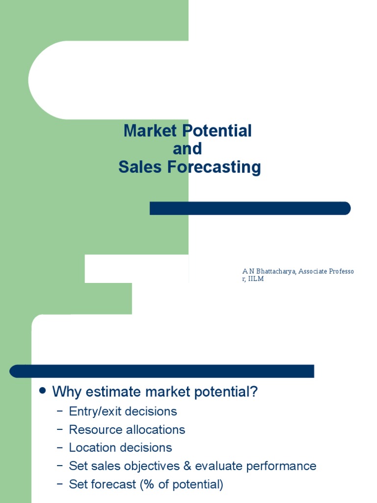 Market Potential & Sales Forecasting Guide | PDF | Forecasting | Marketing