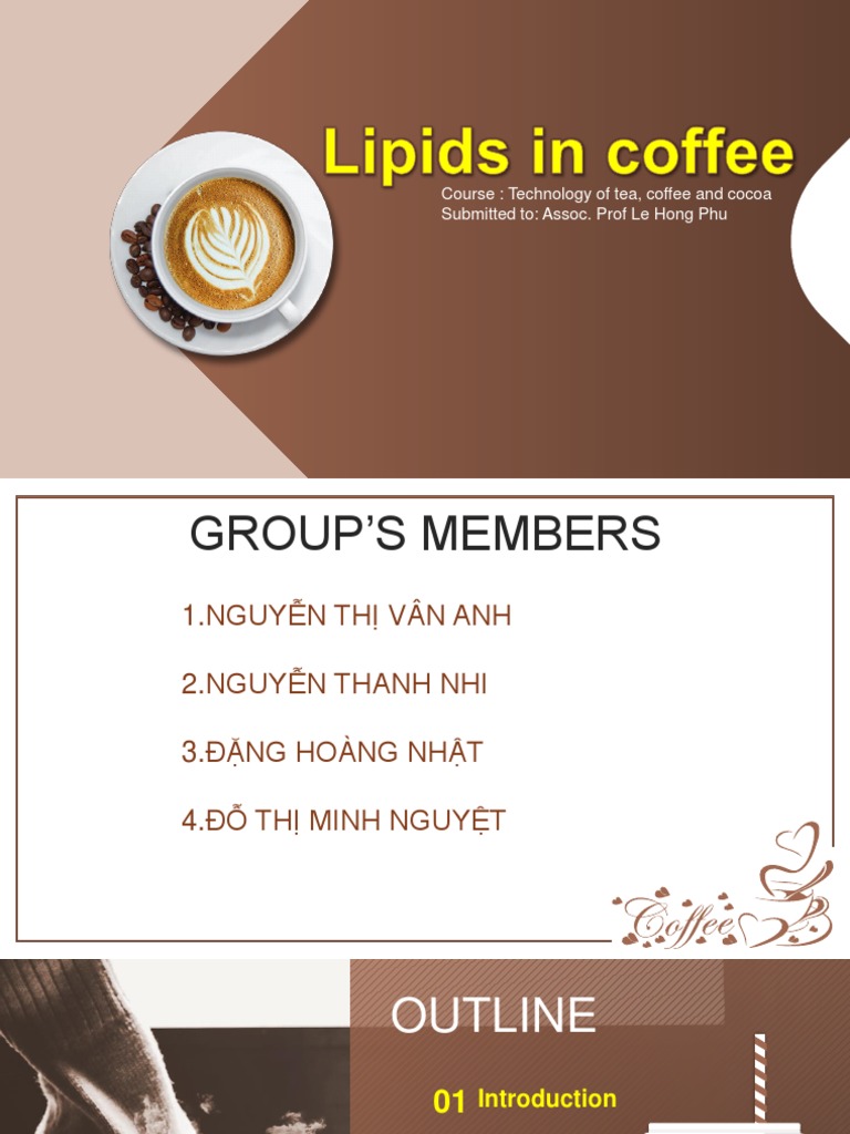 Lipid Coffee | PDF | Triglyceride | Organic Compounds