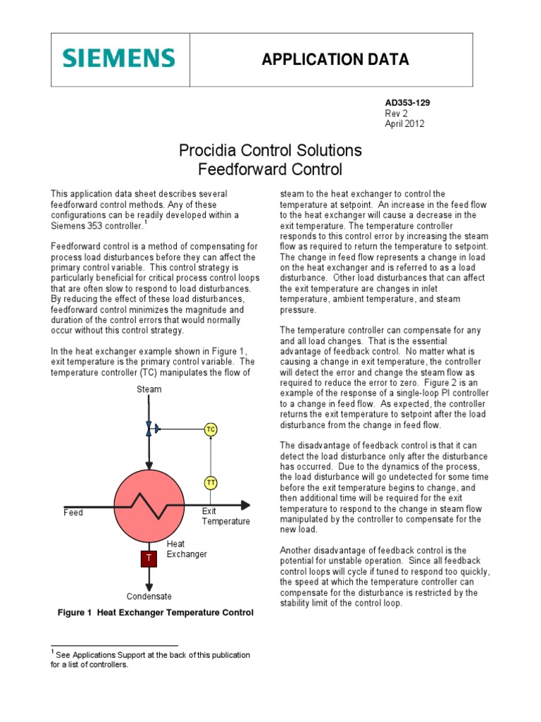 Siemens Feedforward Control | PDF | Control Theory | Amplifier