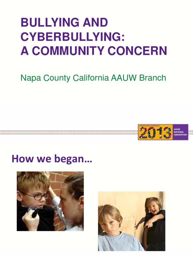 Bullying and Cyberbullying A Community Concern PowerPoint Presentation ...
