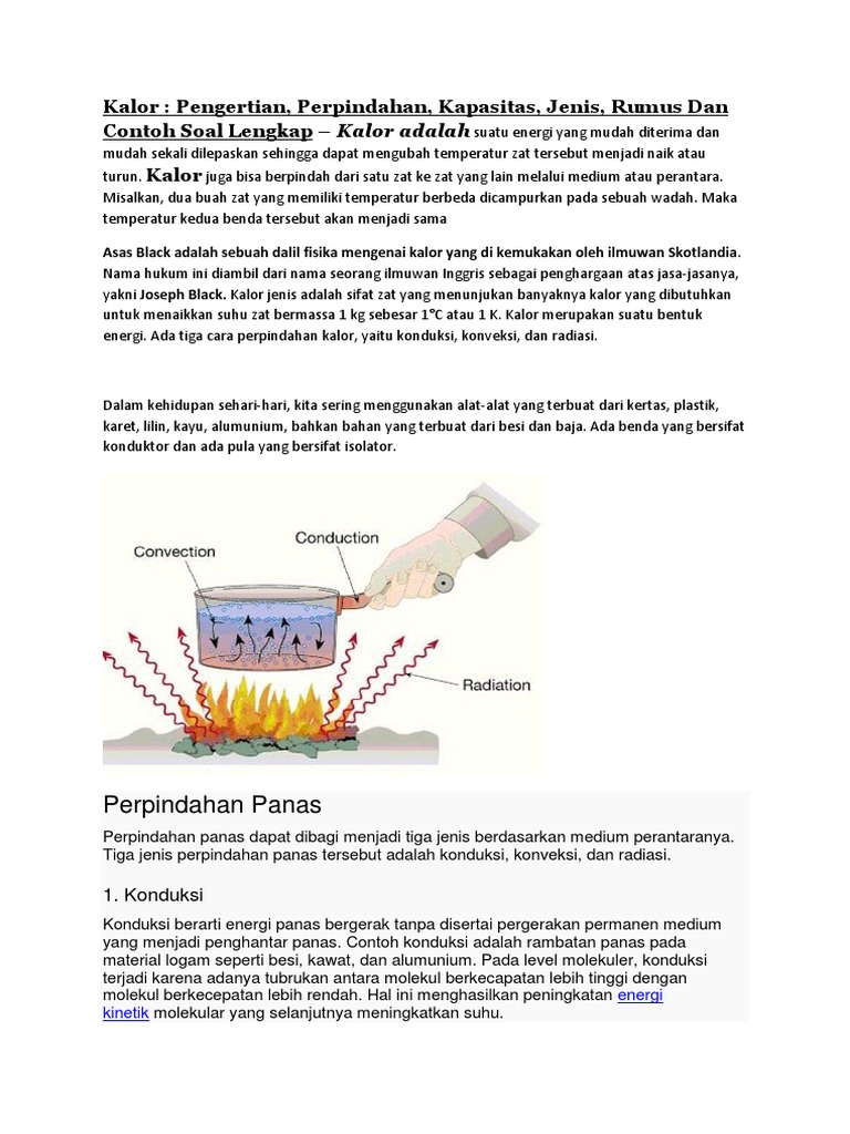 Jenis-jenis Kalor dan Perpindahannya | PDF | Ilmu Sosial | Filsafat