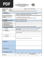 Pe and health 7 matatag lesson plan | PDF | Healthy Diet | Nutrition