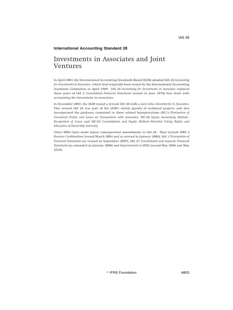 Ias - 28 PDF | PDF | International Financial Reporting Standards ...