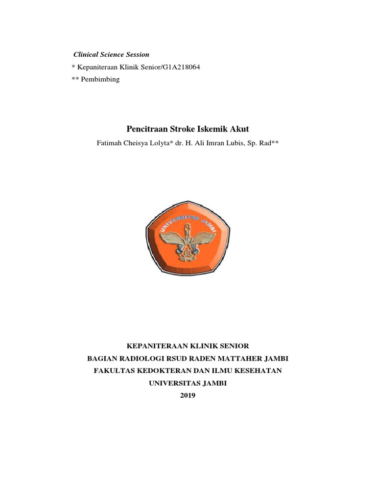 Pencitraan Stroke Iskemik Akut | PDF | Sains & Matematika