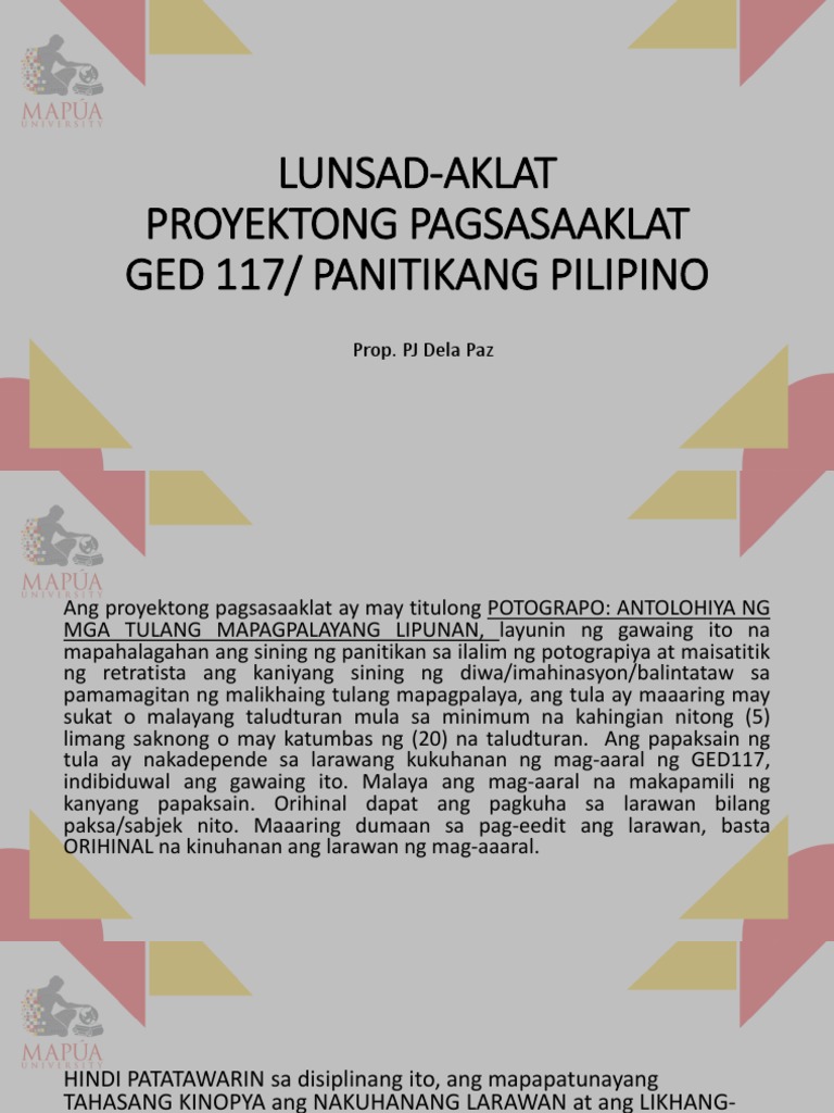 Lunsad-Aklat Ged 117 | PDF