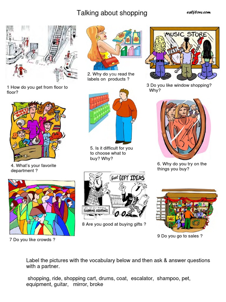 Shopping Conversation Exercises | PDF