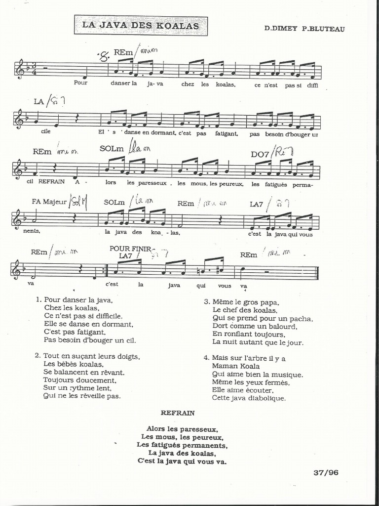 La Java Des Koalas - Copie | PDF