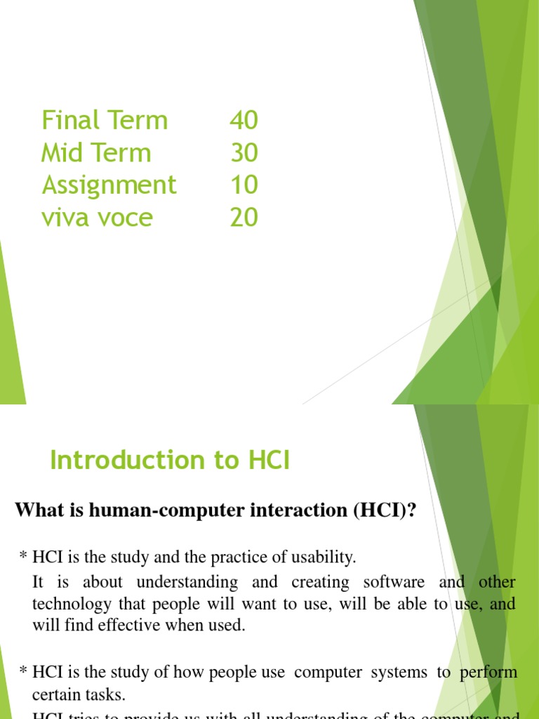 1 Why Study HCI | PDF | Human–Computer Interaction | Usability