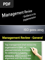ISO 9001-2015 Management Review Template | PDF