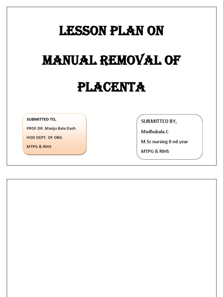 LESSON PLAN ON Ob S | PDF | Uterus | Childbirth