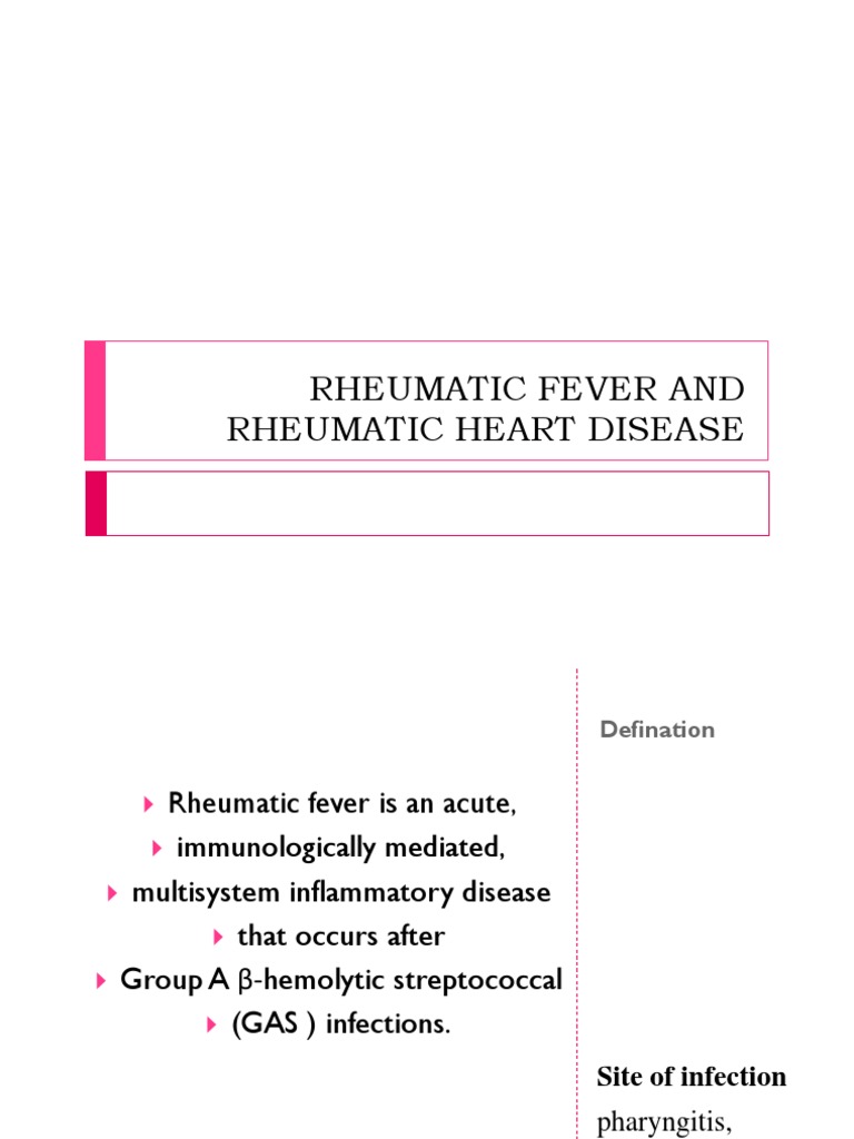Rheumatic Fever and Rheumatic Heart Disease 2017 and Ie | PDF ...