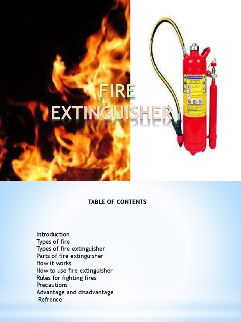 Fire Extinguisher Types and Usage Guide | PDF | Fires | Combustion