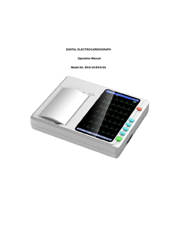Manual User Ecg | PDF | Electrocardiography | Mains Electricity