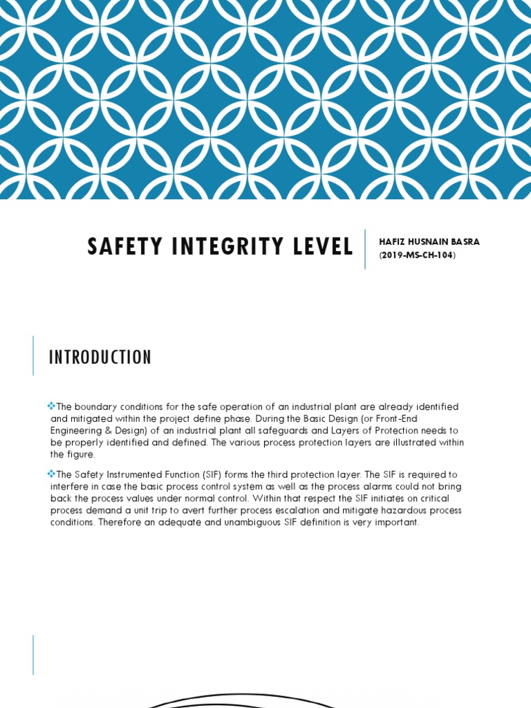 Safety Integrity Level (Basra) | PDF | Safety | Quality