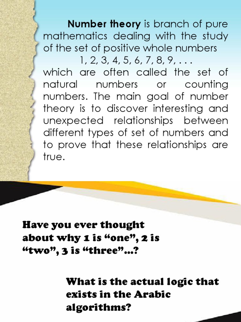 Intro To Number Theory | PDF | Numbers | Rational Number