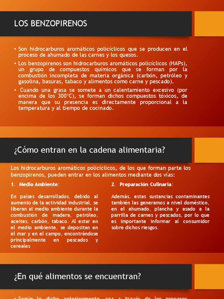 Los Benzopirenos | PDF | Hidrocarburos | Carne