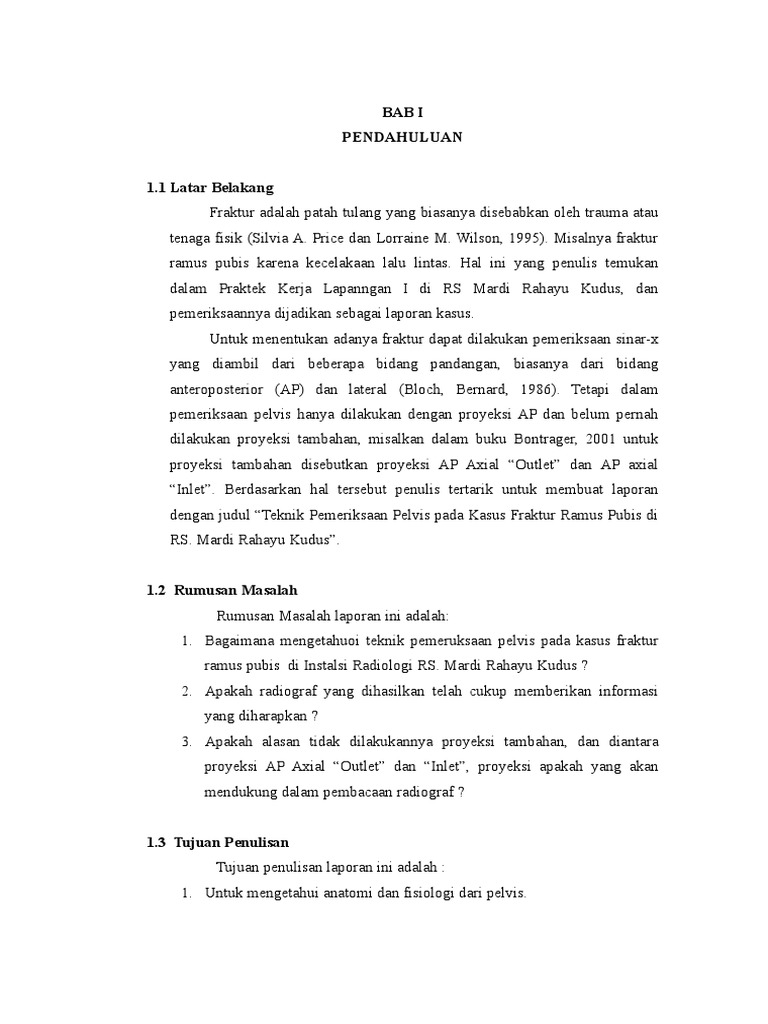 Lap. Pemeriksaan Pelvis | PDF