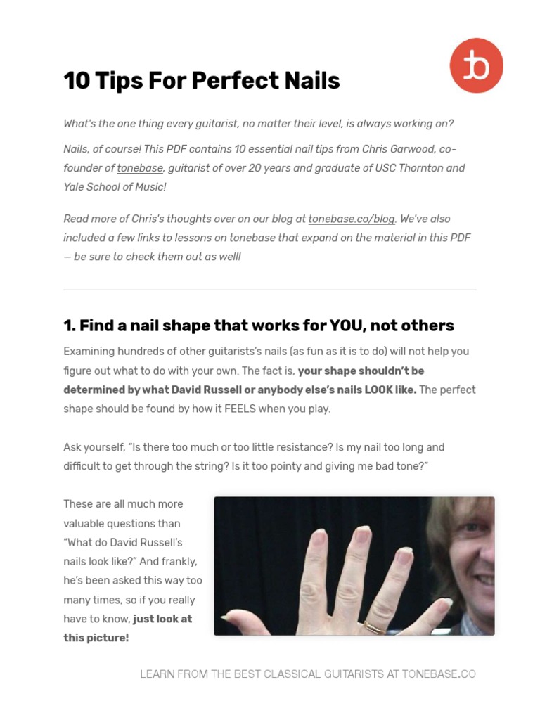 10 Tips For Perfect Nails PDF | PDF