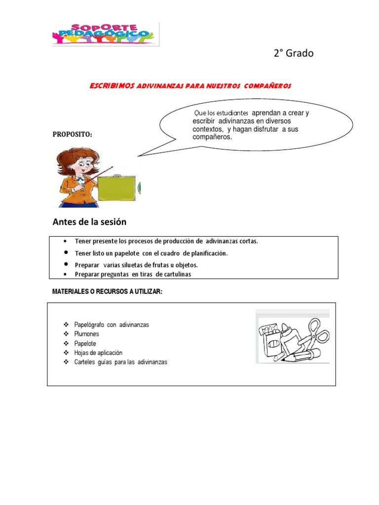 Escribimos Adivinanzas | PDF | Ciencia cognitiva | Cognición