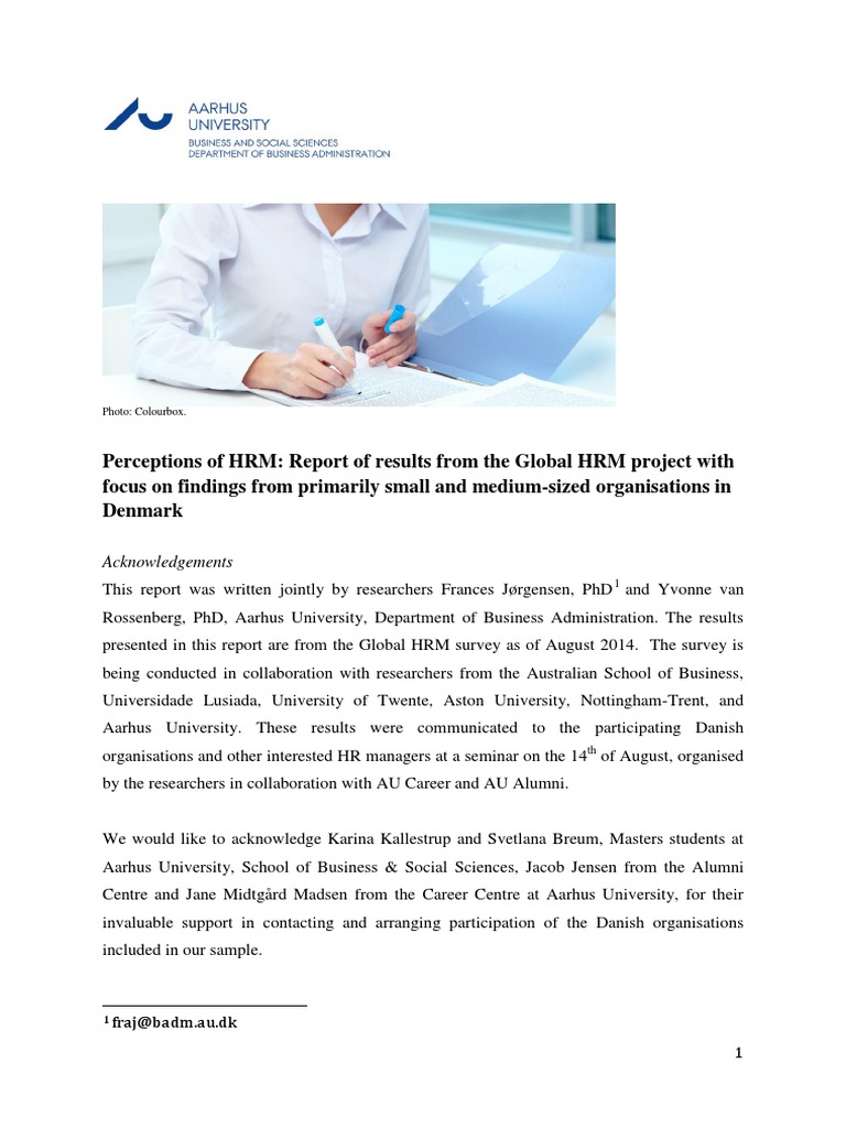 Global HRM Project Report PDF | Download Free PDF | Human Resource ...