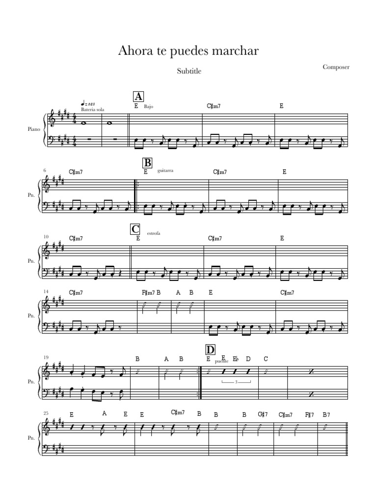 Ahora Te Puedes Marchar PDF | PDF