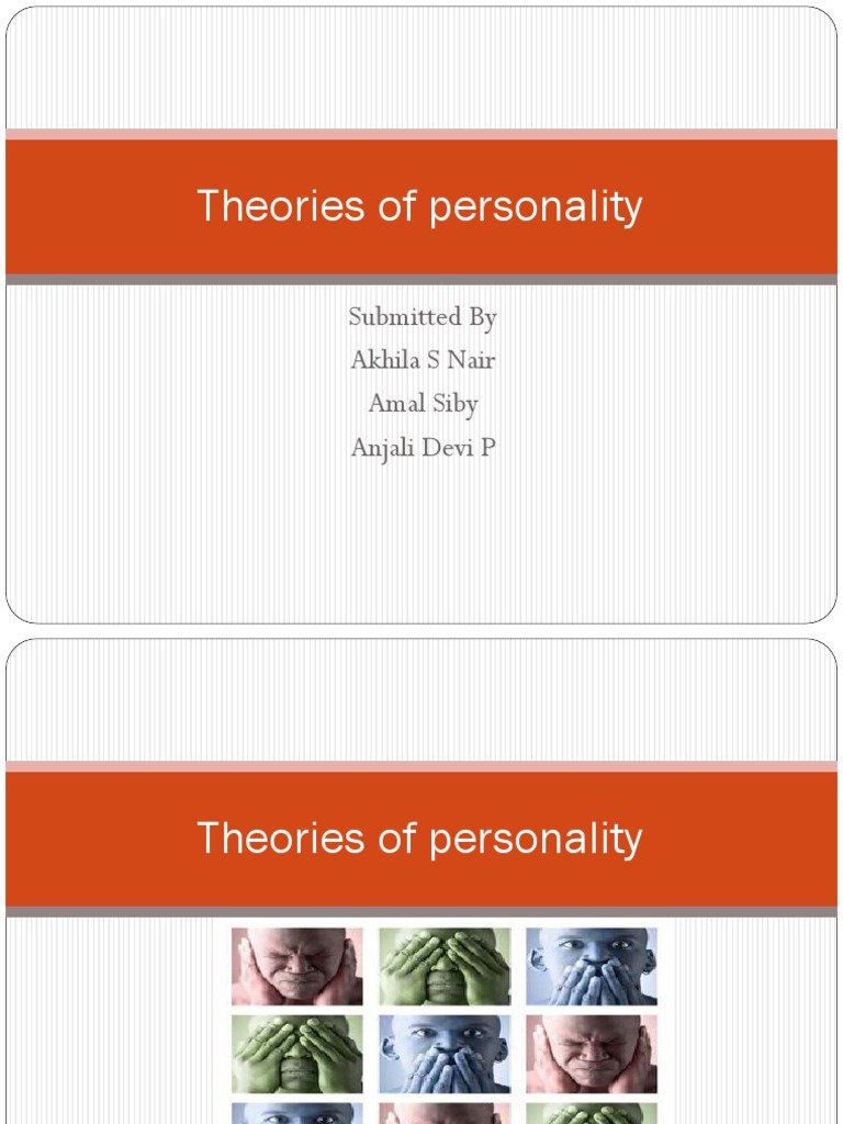 Personality Theory | PDF | Personality Psychology | Action (Philosophy)