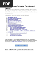 5 Communication Skills Interview Questions (With Example Answers) | PDF ...