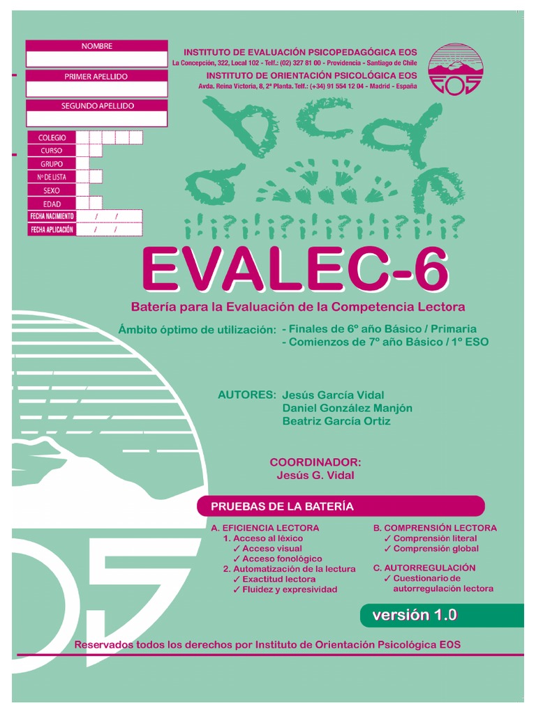 Evalec 6 Version 2.0. | PDF
