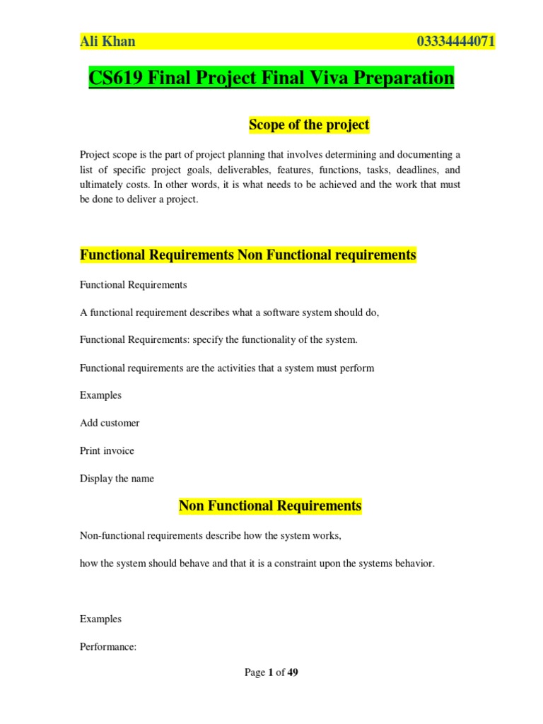 CS619 Final Project Final Viva Preparation Filefor Presentation | PDF | Relational Database | Sql