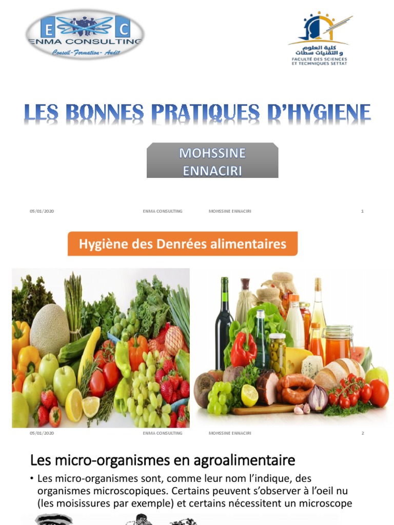 Bonnes pratiques d'hygiène alimentaire | PDF | Levure | Intoxication ...