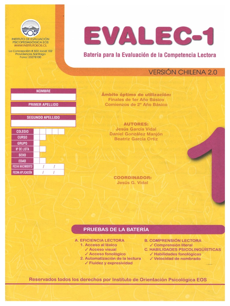 Evalec 1 Version 2.0 | PDF