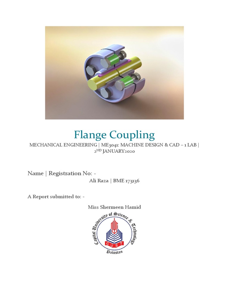 Flange Coupling Lab PDF | PDF | Stress (Mechanics) | Bending