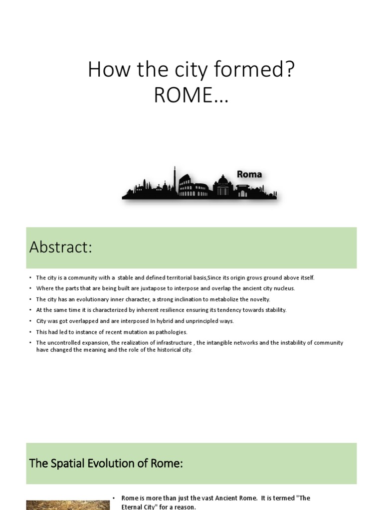Evolution of Rome: From Ancient to Modern | PDF | Roman Empire | Concrete