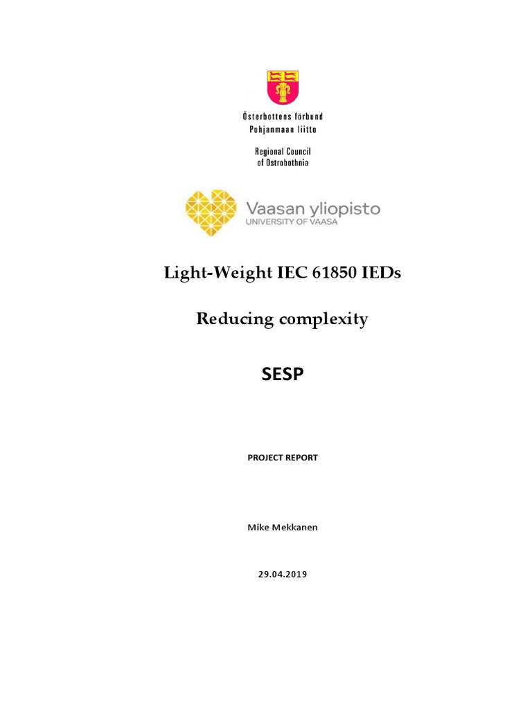 Light Weight Iec 61850 Ieds Reducing Complexity Pdf Osi Model