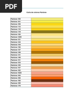 Pantone and HKS Color Codes List | PDF | Qualia | Color