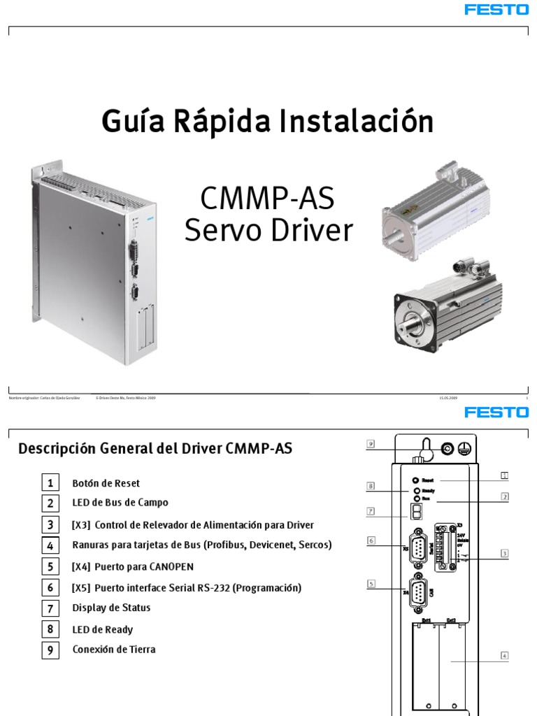 Guia Rapida CMMP-AS V1.0 | PDF | Poco | Bienes manufacturados