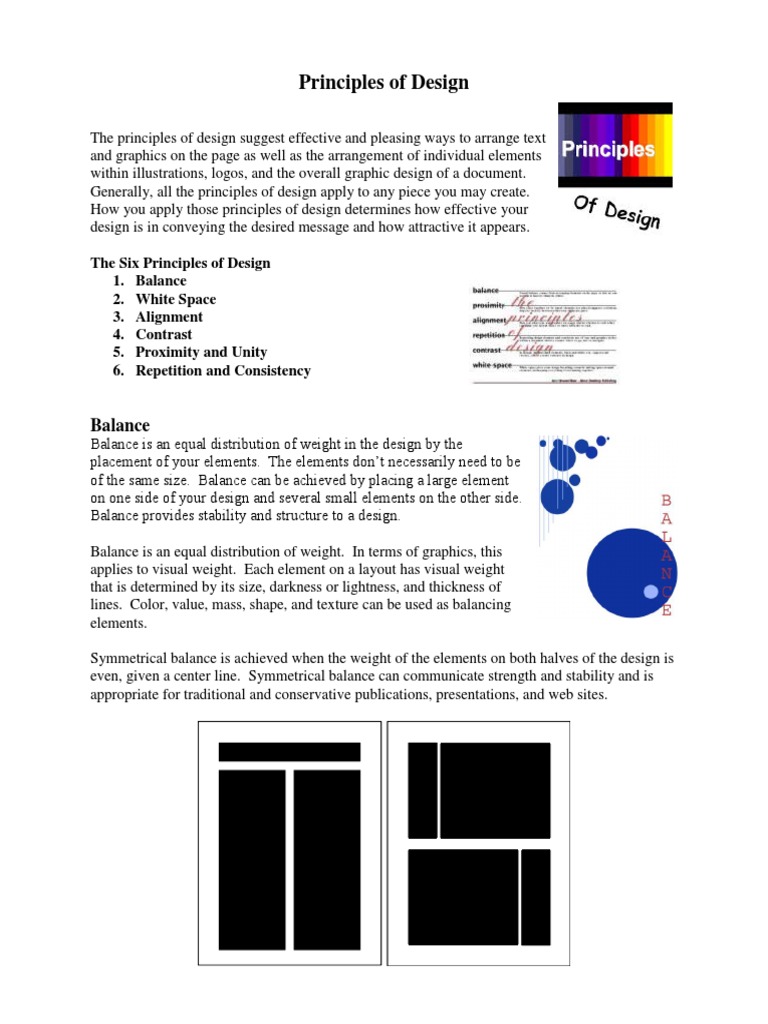 Principles of Design PDF | PDF | Graphic Design | Typefaces