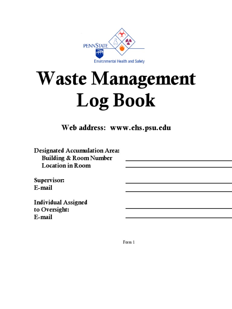 Chemical Waste Management Log Book | PDF | Potassium | Diet & Nutrition